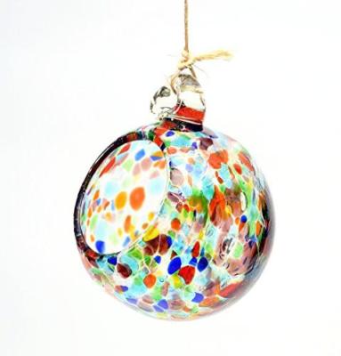 Hanging Glass Confetti Bird Seed Ball- 4 Inches in Diameter, Has 3 Feet ...