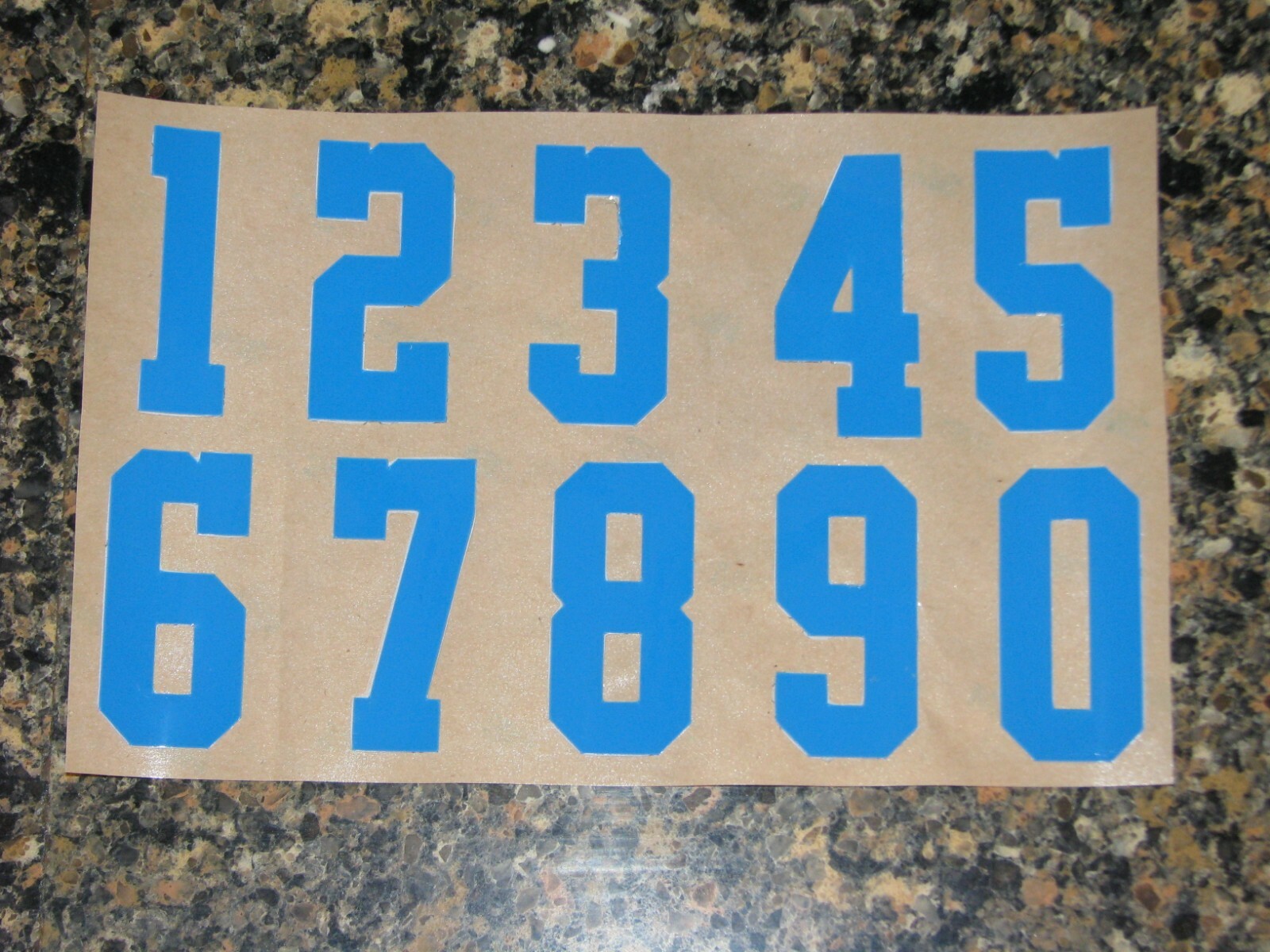 UCLA BRUINS Football Helmet Numbers Powder Blue Decals 2" FULL Size 3M ...