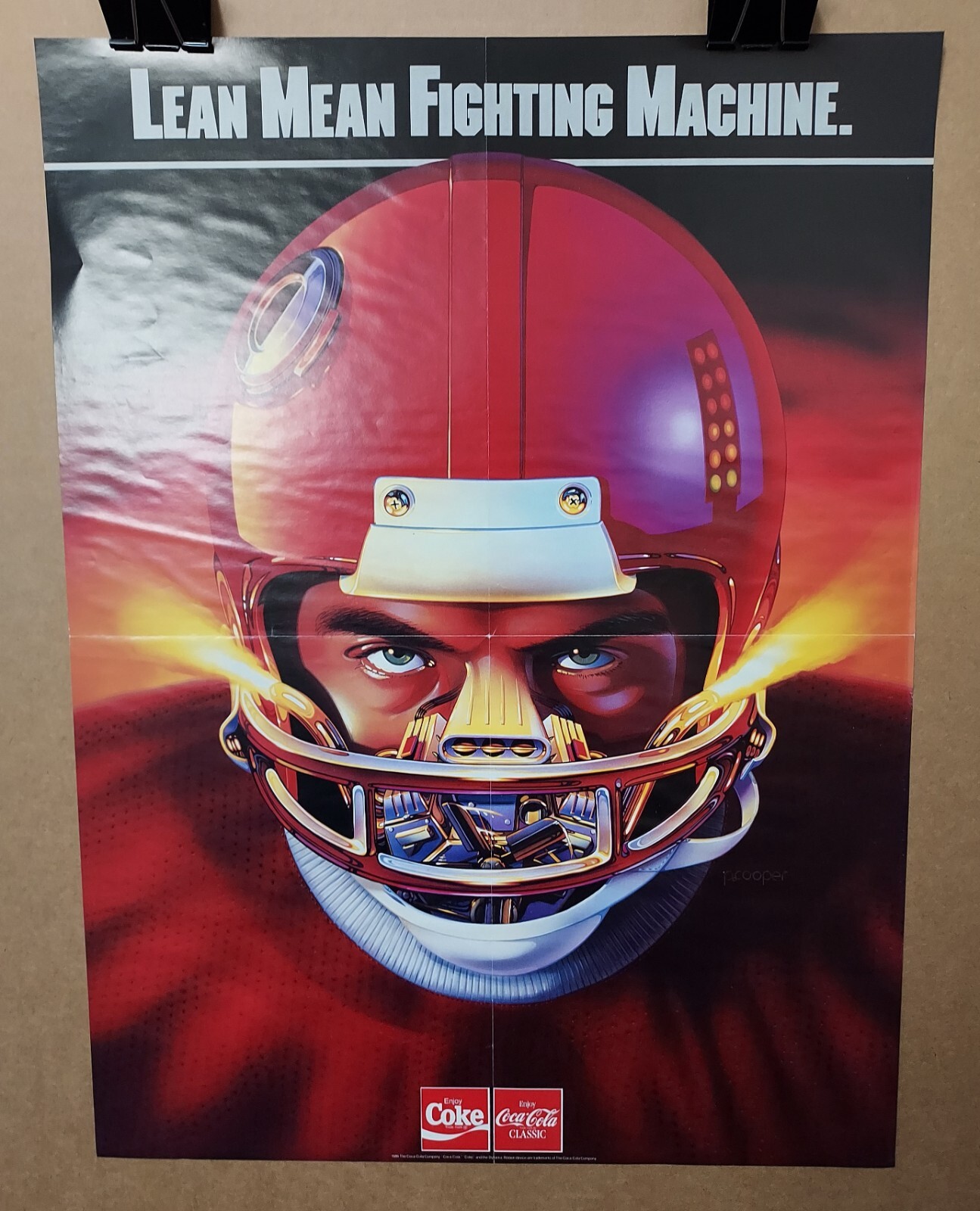 Coca Cola Poster LEAN MEAN FIGHTING MACHINE 18 X 24" (1986) Paper | eBay