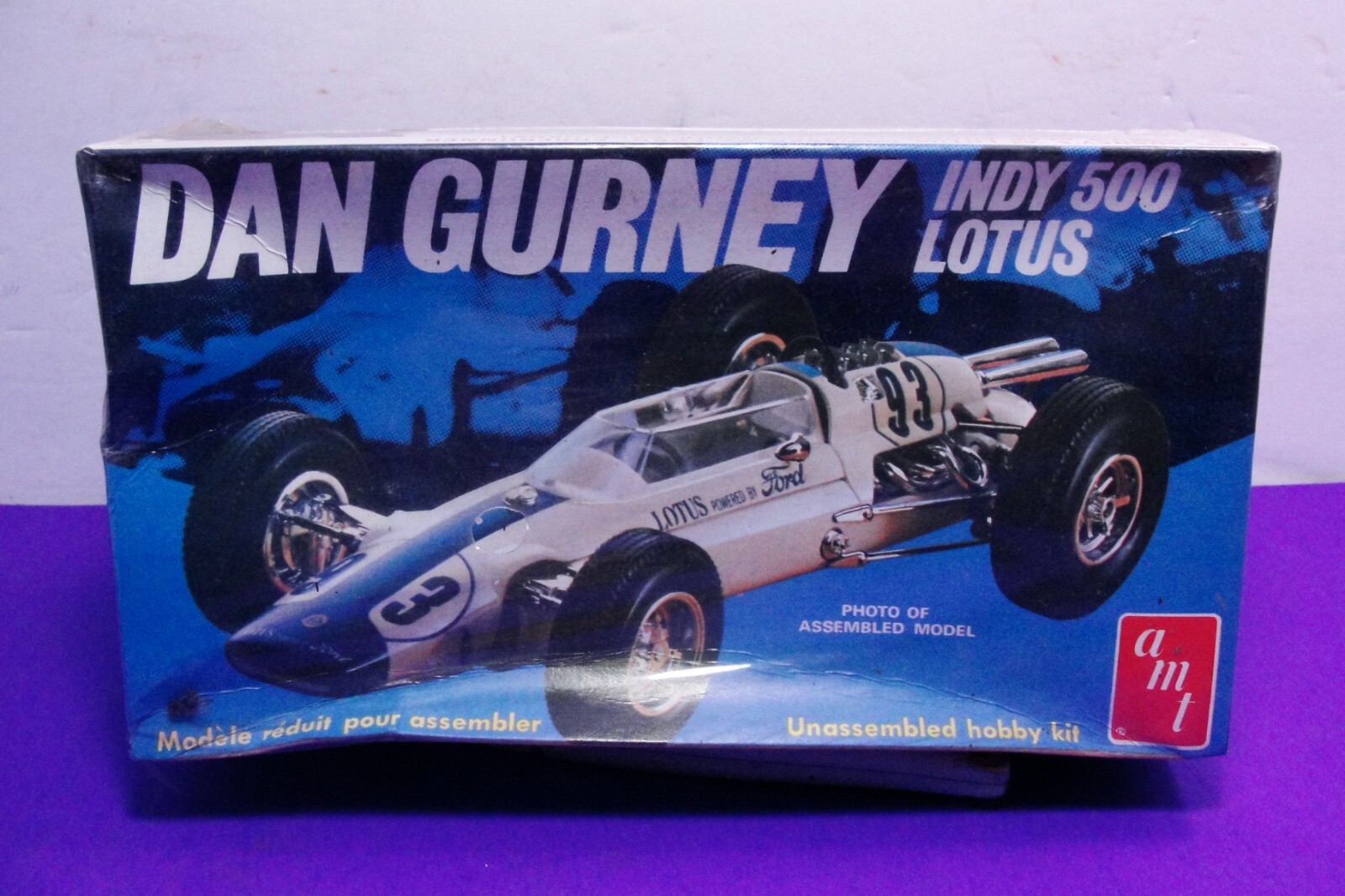 Vintage New Original AMT Model Kit 1963 Indy 500 Lotus Dan Gurney T154 ...