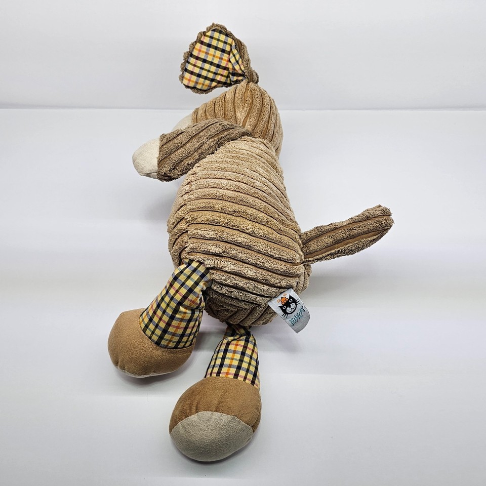 JELLYCAT Cordy Roy puppy dog soft plush plaid patches patchwork retired ...