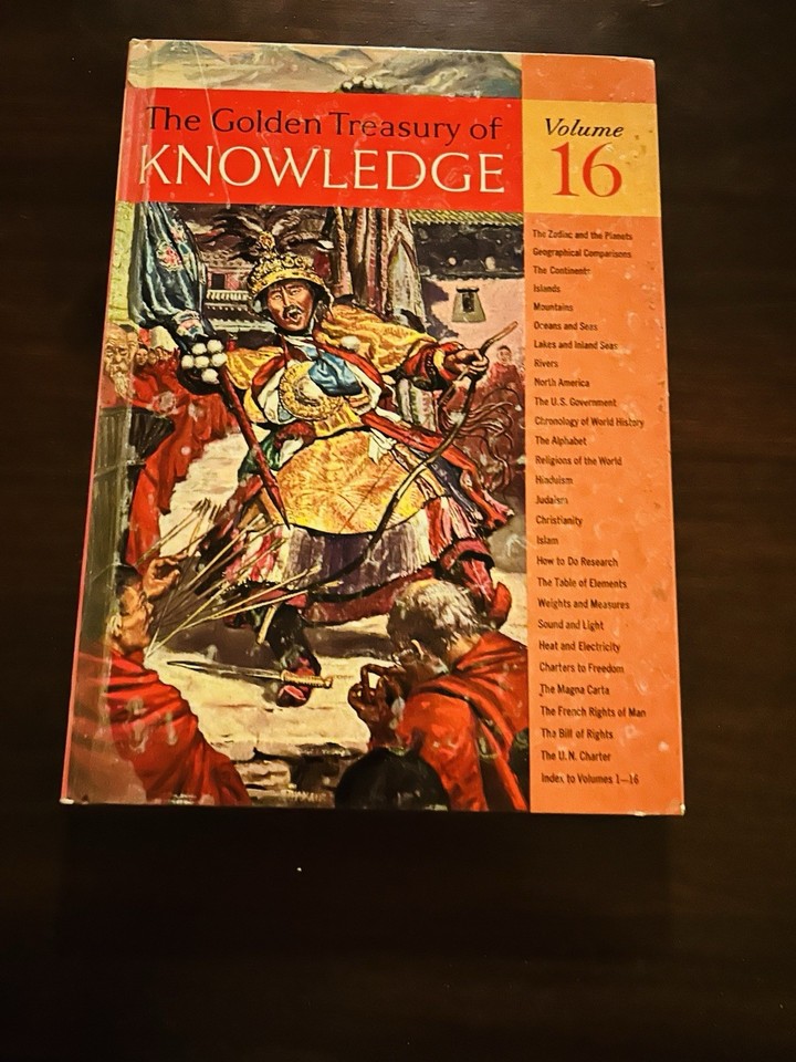 Vintage 1961 The Golden Treasury of Knowledge Books SET - Volumes 1 ...