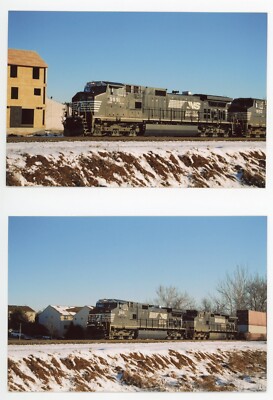Two Views Norfolk Southern (NS) Locomotive C40-9W #9891 ORIGINAL 4x6 ...