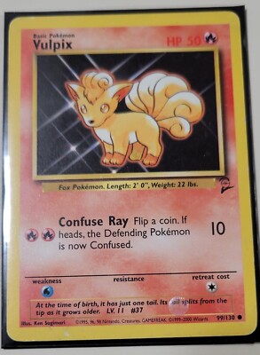 Pokémon TCG Vulpix Base Set 68/102 Regular Unlimited Common | eBay