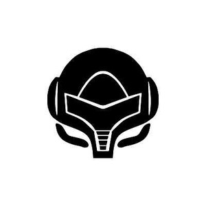 Samus Helmet - Metroid Vinyl Decal Laptop Decal Bumper Sticker Window ...
