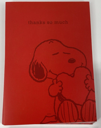 NEW Peanuts Blank Note Cards & Thank You 20 Cards 4 Designs w/Envelopes ...