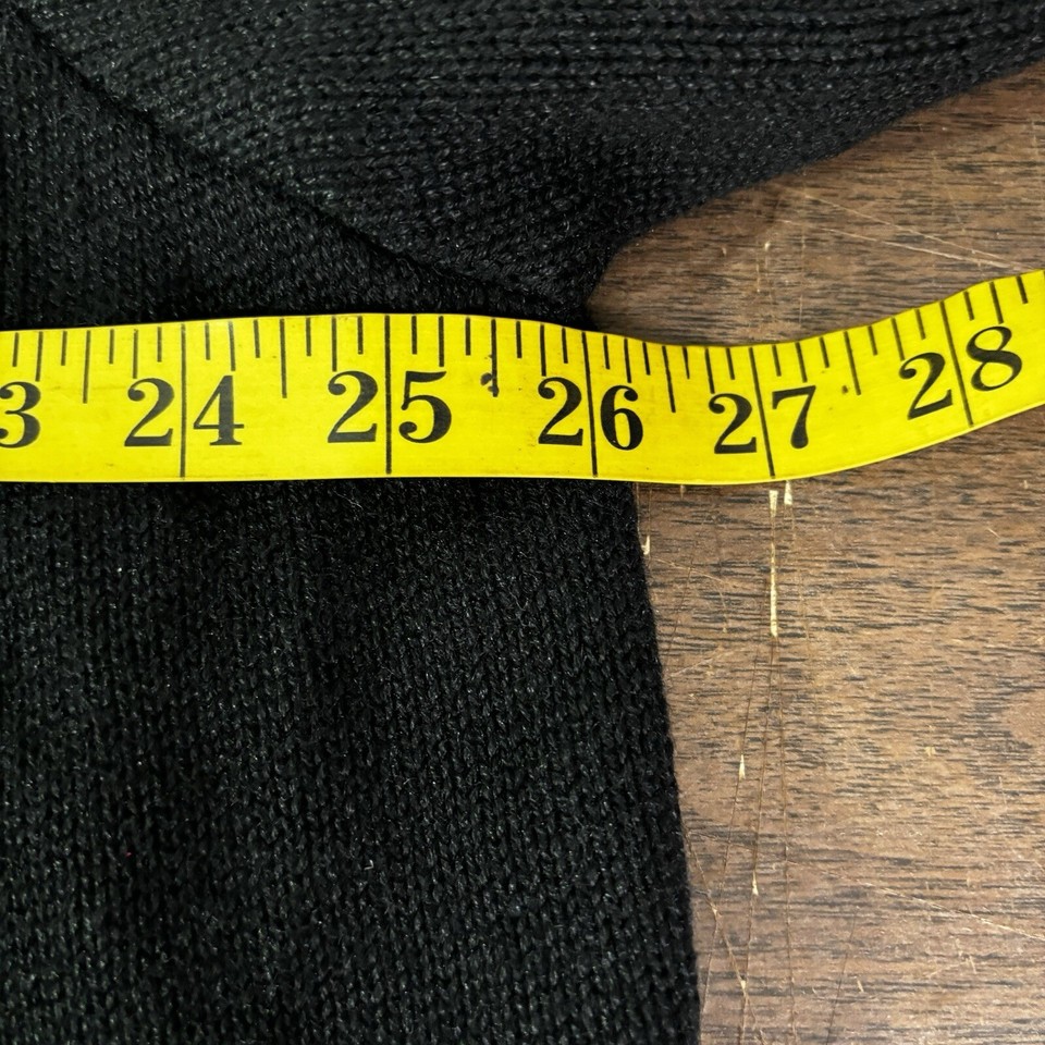 Anthony Original Sweater Scarf Set 2X Black Embroidered Cultural Long ...