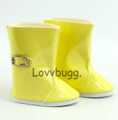 Yellow Rain Boots for 18" American Girl Boy or Baby Doll Shoes FREESHIP ...