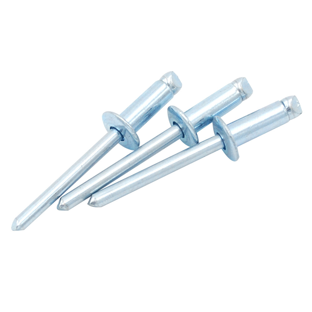 100pcs Steel Domed Head Open End Pop Rivets Blind Rivets 1/8" M3.2 ...
