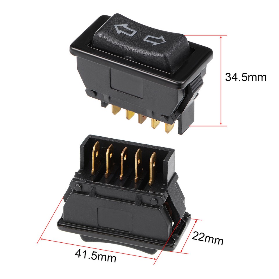 Universal 5-Pin Car Window Switch Car Control Master Rocker Momentary ...