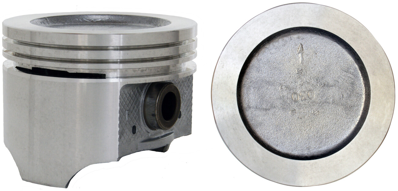 Olds Oldsmobile 350 V8 Enginetech Pistons (8) With Cast Rings 1968 ...