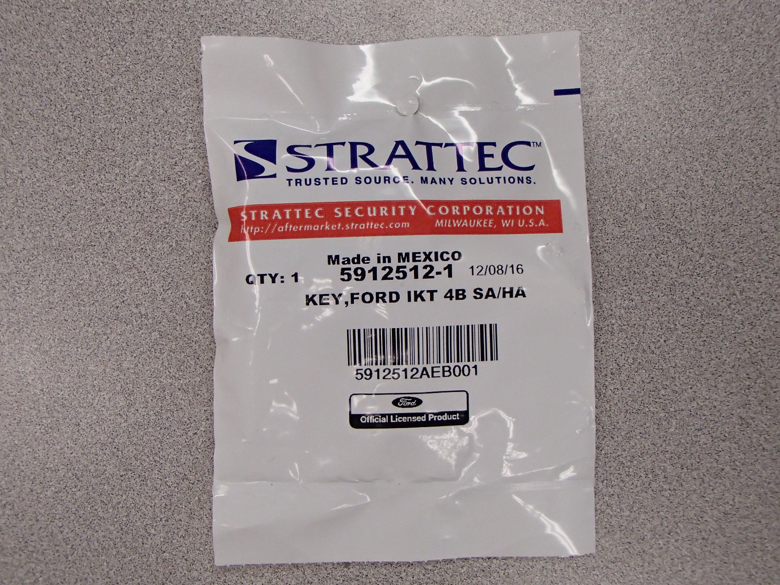 NEW OEM 164-R8073 5912512 Ford Logo Remote Head Key 80 Bit 4 Button ...