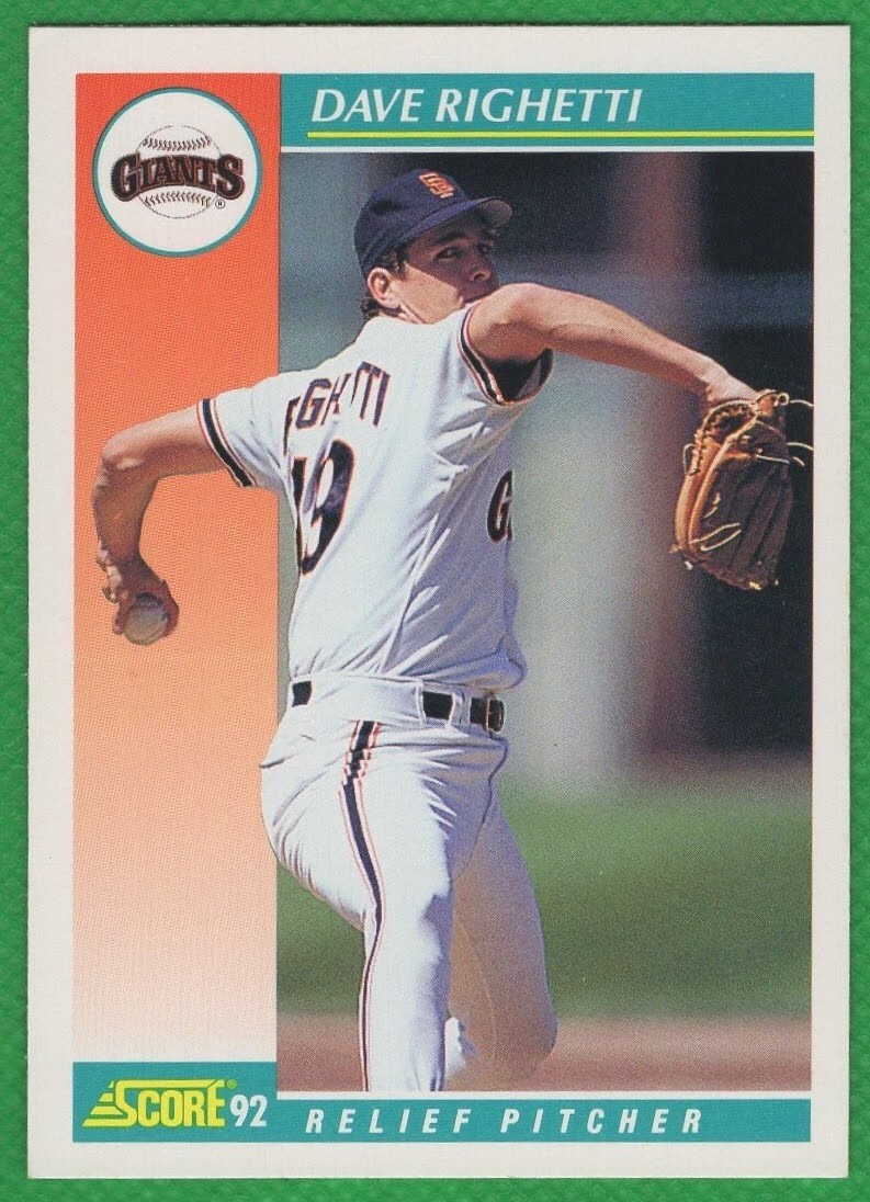 1992+Score+-+%23260+Dave+Righetti for sale online | eBay