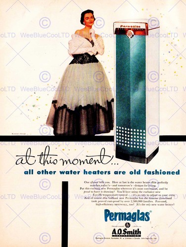 ADVERT HOME IMPROVEMENT WATER HEATER STYLE MODERN USA FINE ART PRINT ...