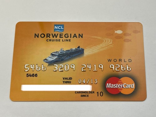 Norwegian Cruise Line NCL World MasterCard Credit Card Exp 04/13 Near ...