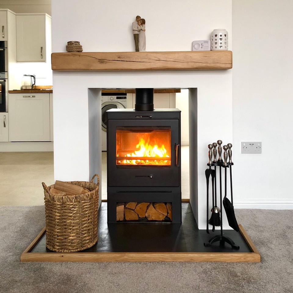Smooth Slate Fireplace Hearths | Single Size & T Shape | Polished ...