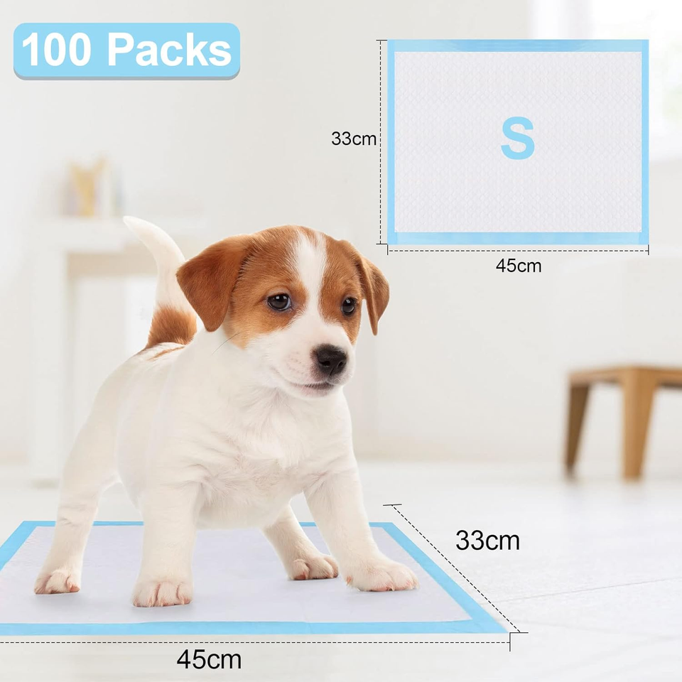 100pcs Puppy Training Trainer Train Pads Toilet Pee Wee Poo Dog Pet Cat ...