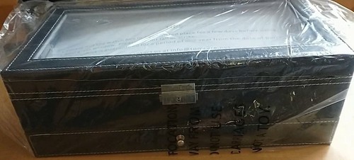 TomCare Upgraded Watch Box + Case Jewelry Organizer Holder Display Box ...