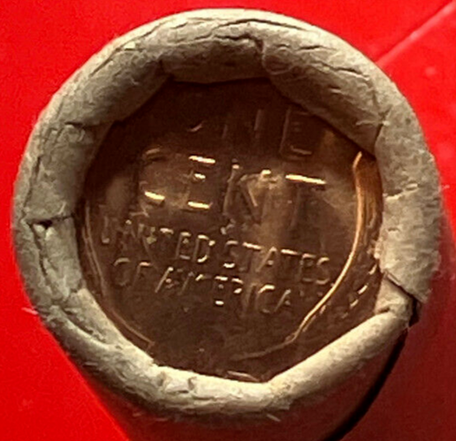 TAIL / TAIL 1 OBW BU LINCOLN WHEAT PENNY ROLL YEARS UNKNOWN OLD VINTAGE ...