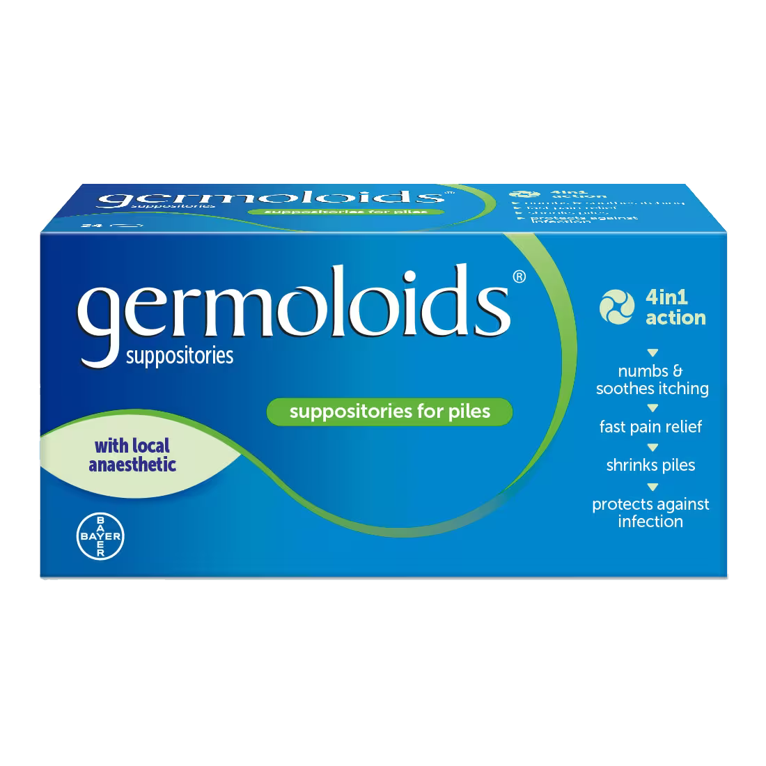 Germoloids Suppositories/Ointment/Cream- Itching, Pain, Haemorrhoids ...