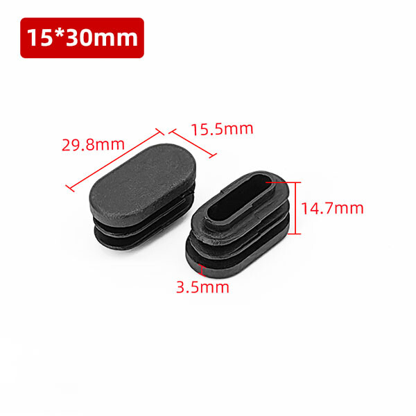 Oval Oblong Plastic Tubes End Caps Bungs Blanking Plugs Pipe Inserts ...