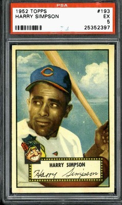1952 Topps #193 Harry Simpson - PSA 5 | eBay