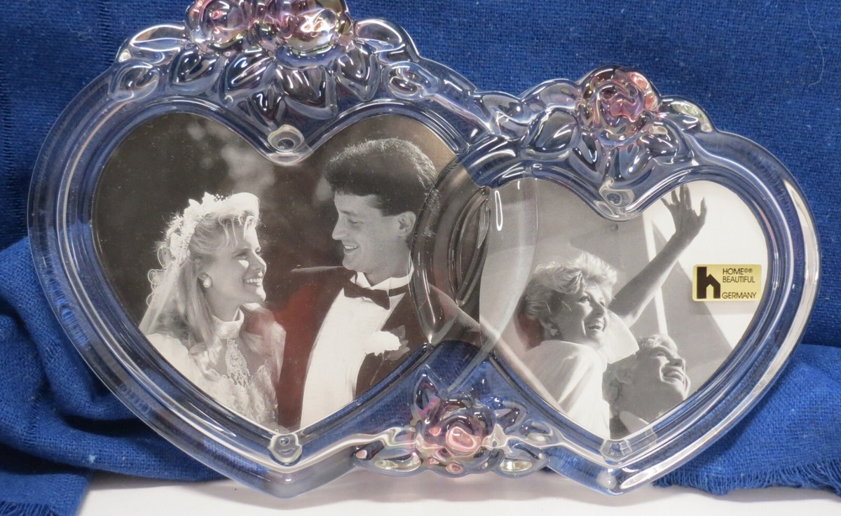 Pink Roses Heart Frame