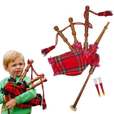 Premium Mini Kids Scottish Bagpipes Playable Children’s Baby Pipe Set ...
