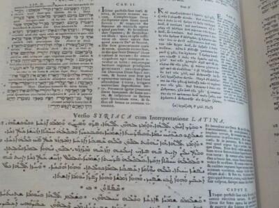 x-rare 1657 WALTON POLYGLOT [London] 8 languages Gen - Lev Watchtower ...