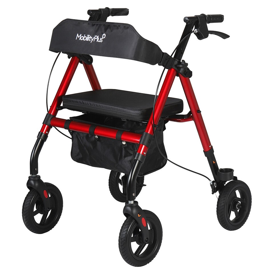 NEW MobilityPlus+ Strider Rollator Ultra-Light Folding Mobility Walker ...