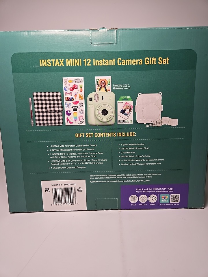 Fujifilm Instax Mini 12 Bundle Instant Camera Set - Mint Green (New) | eBay