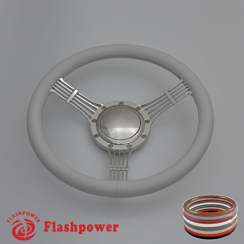 15.5" Steering Wheel Red Full Wrap Banjo Wrangler YJ Cherokee Jeep w ...