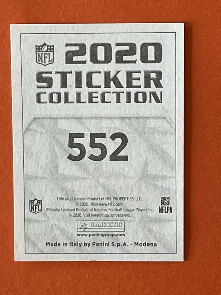 Justin Herber Draft NFL 2020 Panini Stickers #552 ROOKIE Rc Euro ...
