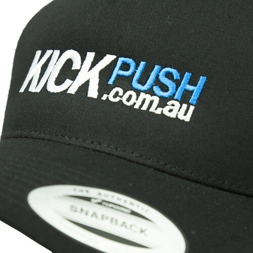Kick Push Black Snapback Hat | eBay