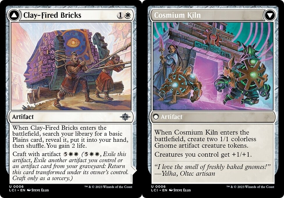 CLAY-FIRED BRICKS // COSMIUM KILN x4 mtg NM Lost Caverns of Ixalan 4 ...