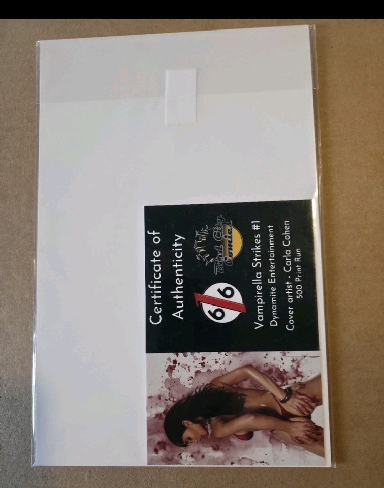 Vampirella Strikes #1 Dynamite Carla Cohen Signed 616 Exc Limited To ...