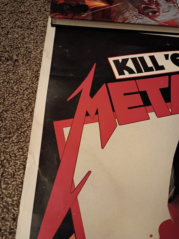Original Vintage Metallica Hell On Earth Tour Poster RARE Kill Em All ...
