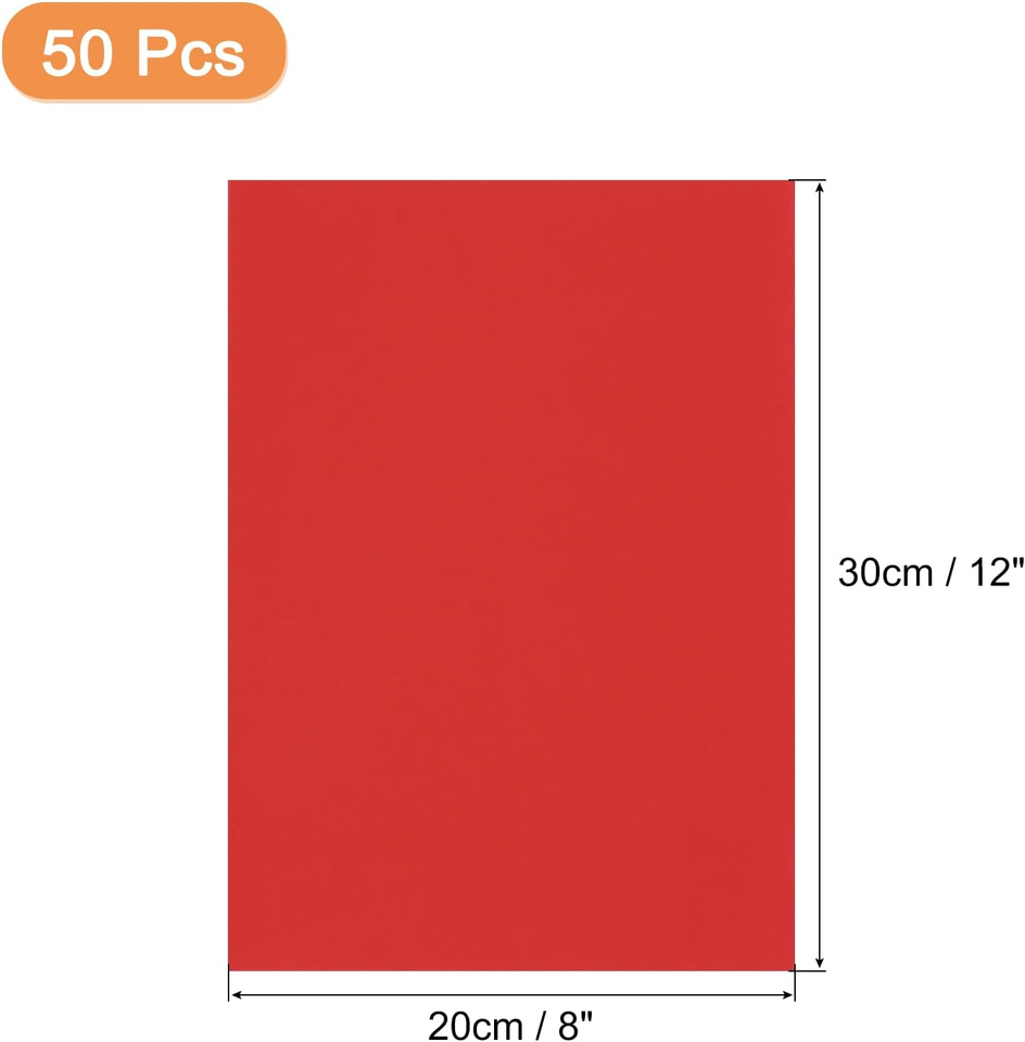 50 Sheets Printable Sticker Paper, 8"X12" A4 Self Adhesive Sticker ...