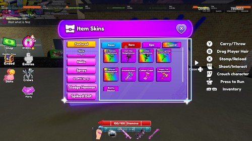 BADDIES ROBLOX SKINS AND WEAPON'S | eBay UK