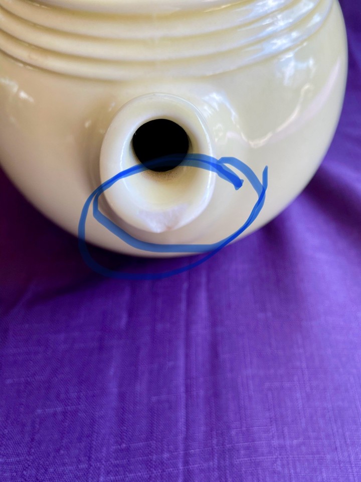 Hall China Crocus Tespot Rare Art Deco Small Chip on Spout | eBay