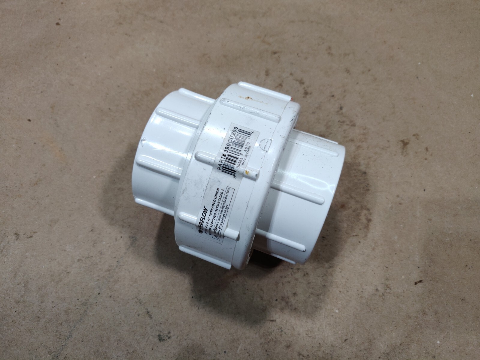 EverFlow, 2" SCH 40 PVC THREADED UNION, 390CU200, WHITE NSF 150 PSI | eBay