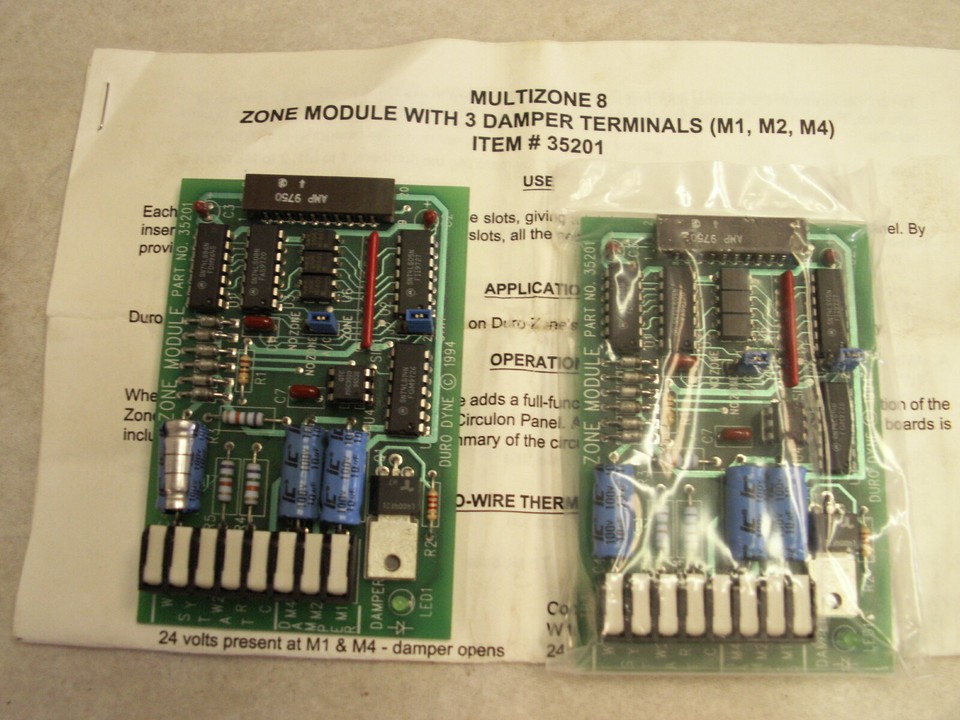 2 Duro Dyne Duro Zone Module Circuit Boards 35201 for Multi Zone 8 ...