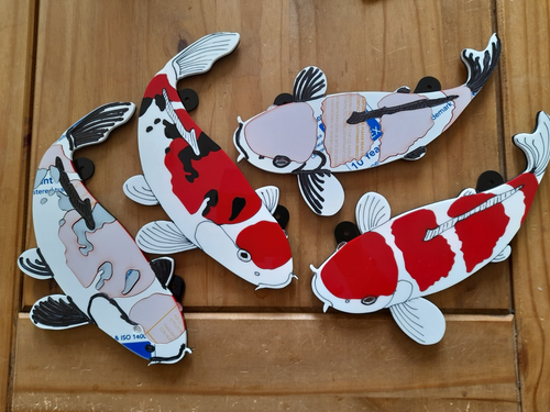 Koi Fish laser cut from acrylic 4 of them | eBay UK