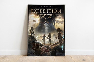 Clair Obscur Expedition 33 Cover Poster, RPG Video Game Poster Print ...