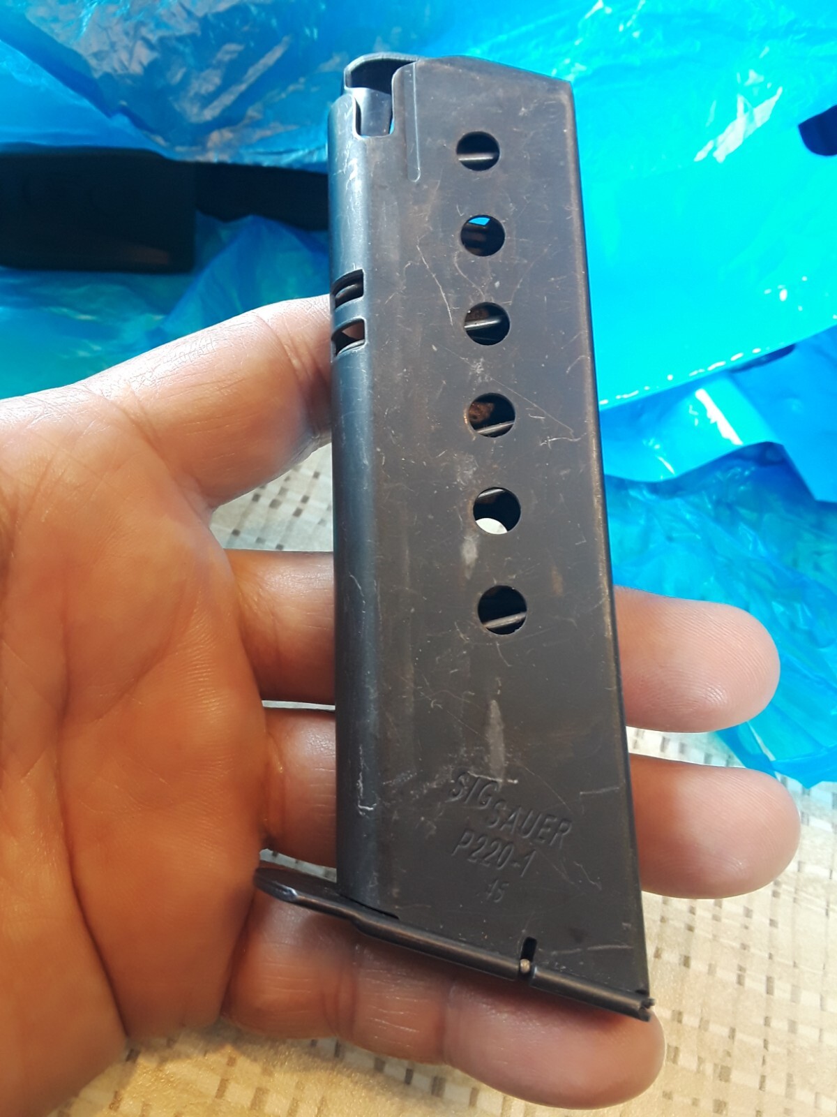 Classic Sig Sauer P220 .45 auto 7 round Magazine Original Floor Plate ...