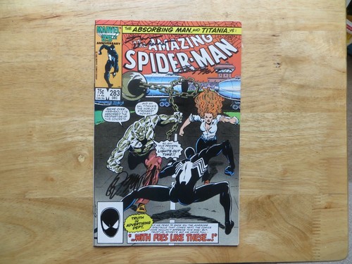 1986 AMAZING SPIDER-MAN #283 SIGNED 3X TOM DEFALCO,RON FRENZ, BOB ...