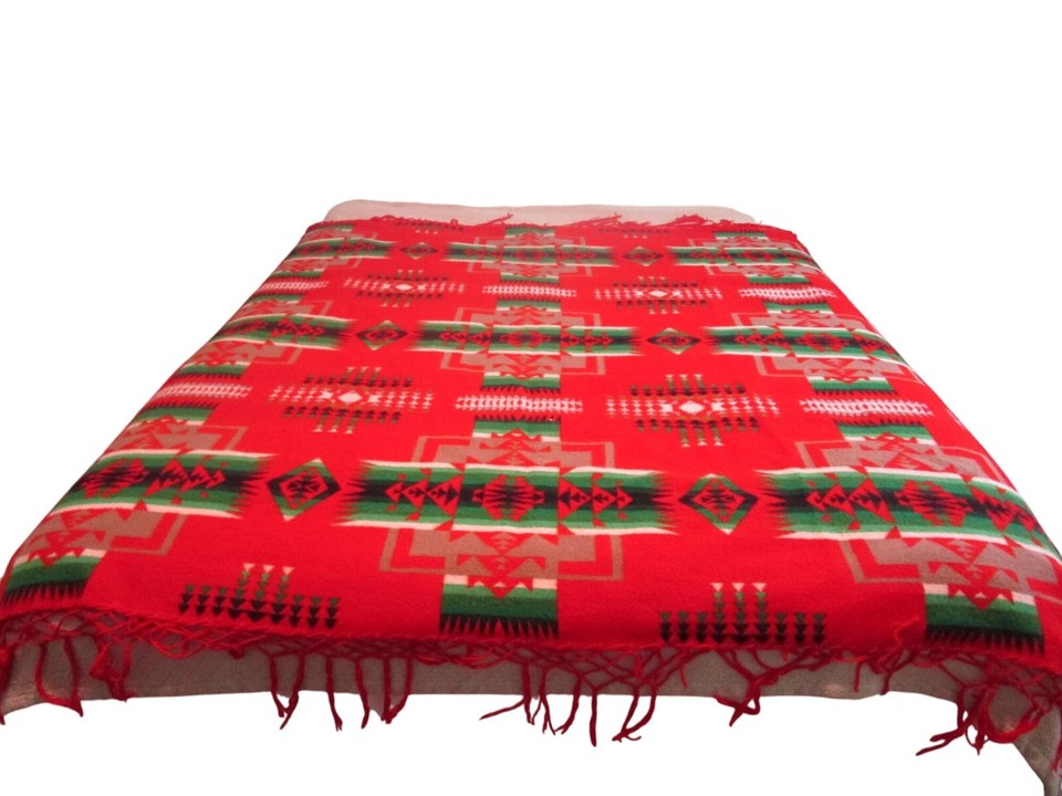 Vintage Beaver State Chief Joseph Pendleton Wool Blanket Shawl Fringe ...