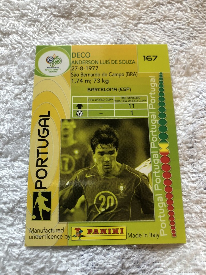 DECO 2006 Panini FIFA World Cup Germany #167 PORTUGAL | eBay