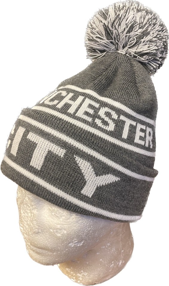 Manchester City Hats Bobble Winter Football Fans Hat | eBay UK