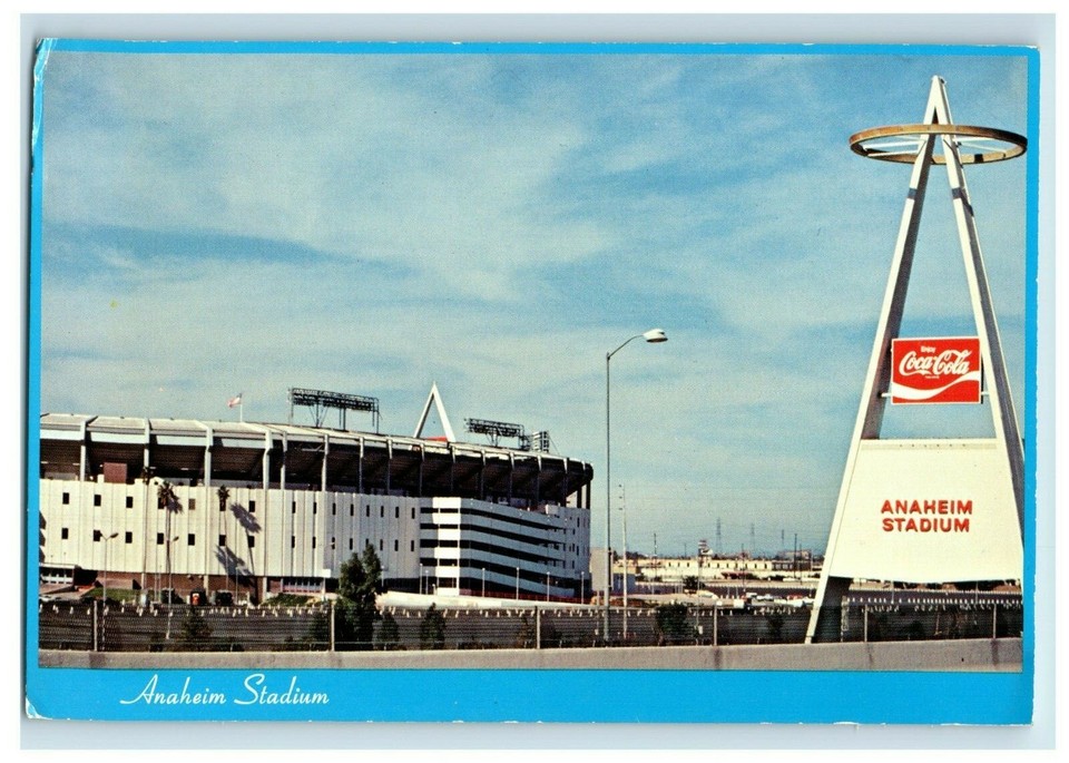 Vintage Anahem Angels Stadium Coca Cola Sign, CA Postcard #P | eBay